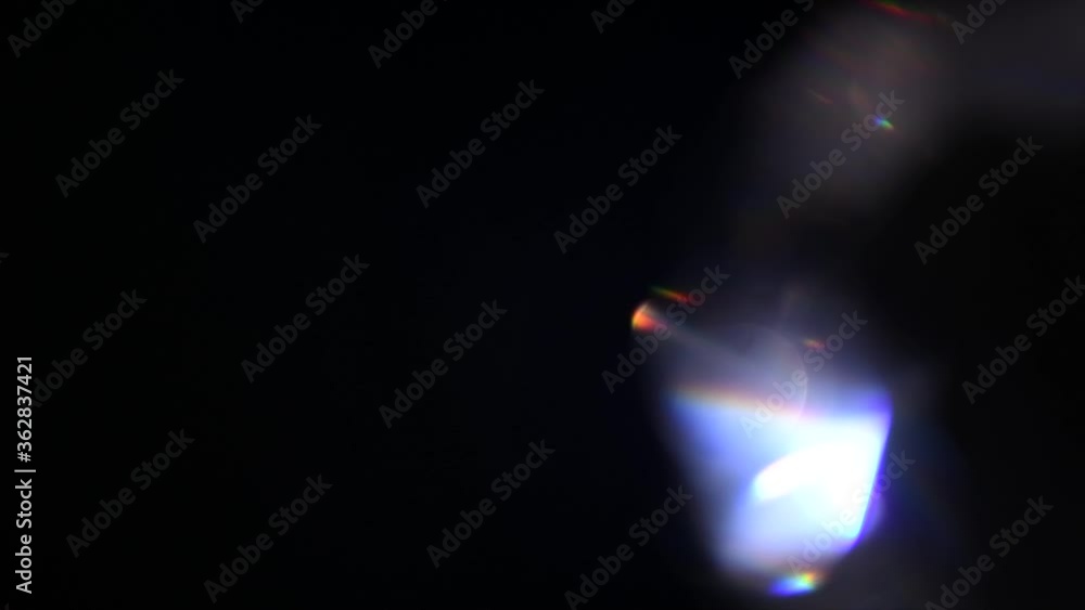 Lens Flare, Abstract Bokeh Lights Moving. Leaking Reflection of a Glass ...
