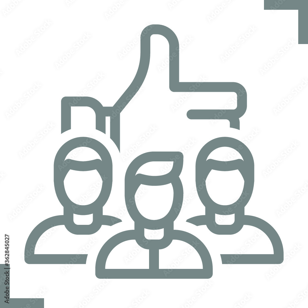 Scale your Team icon. Contains such Icons as Test, Job, Like, Team ...