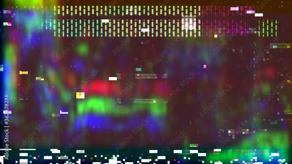 Glitch noise. Chaotic Code. Video background transition effect for ...