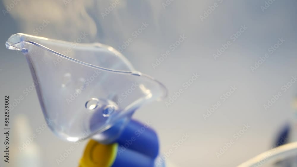 Oxygen mask of nebulizer, medical equipment for pneumonia, covid, sars ...