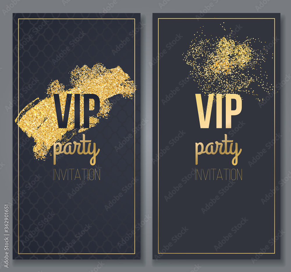 VIP party premium invitation design template for cards, posters, flyers ...