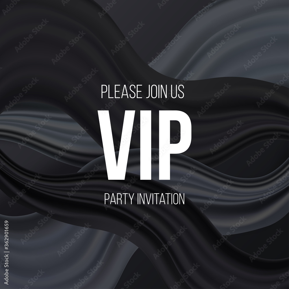 VIP party premium invitation design template for cards, posters, flyers ...