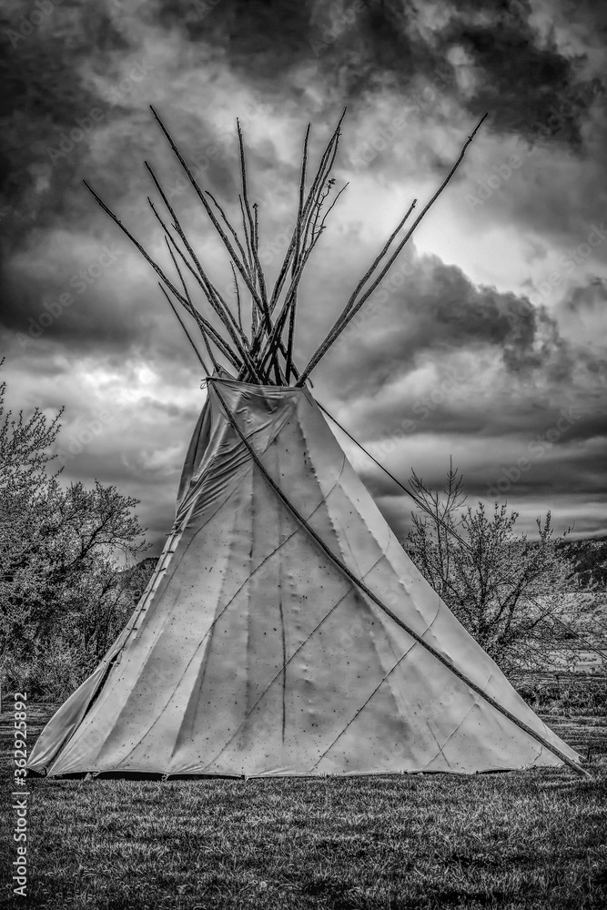 Native American Tee-pee Stock Photo | Adobe Stock