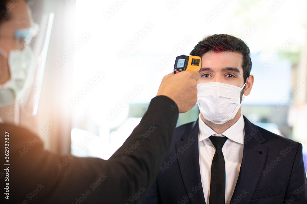 Body temperature check, prevent virus Concepts in preventing contagious ...