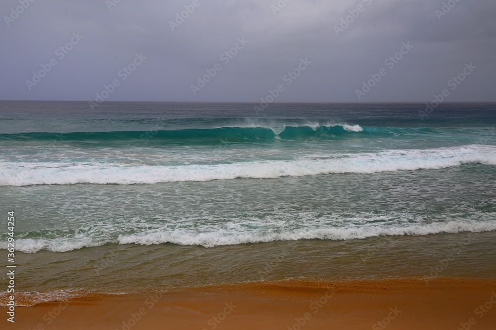 Wave on Ponta Preta beach in Maio, Cape Verde Stock Photo | Adobe Stock