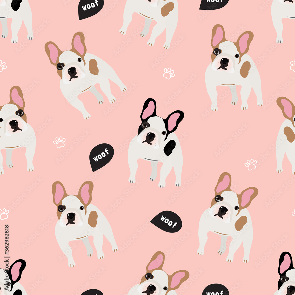 dogs pattern Stock Vector | Adobe Stock