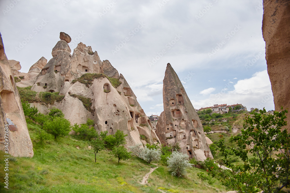 Cappadocia underground city inside the rocks, the old city of stone ...