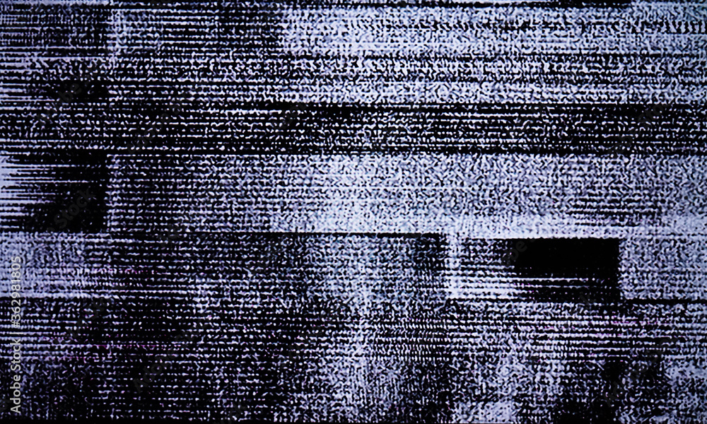 Glitch art scan line background. TV scan line monitor for old ...