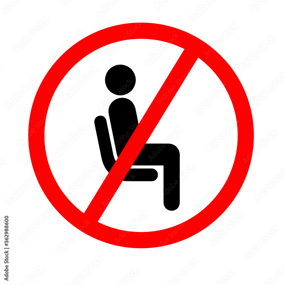 Do Not Sit Here Signage for restaurants and public places inorder to ...