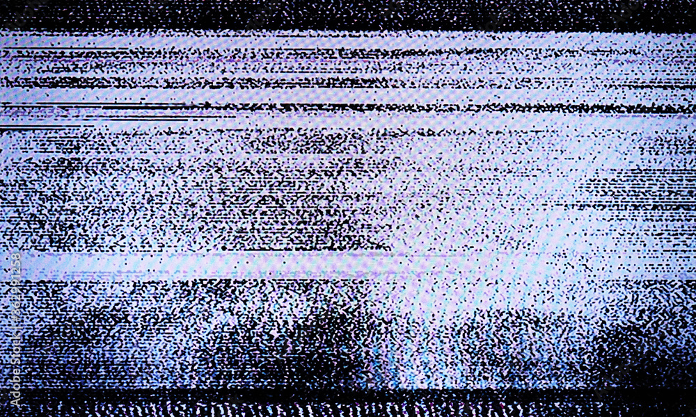 Glitch art scan line background. TV scan line monitor for old ...
