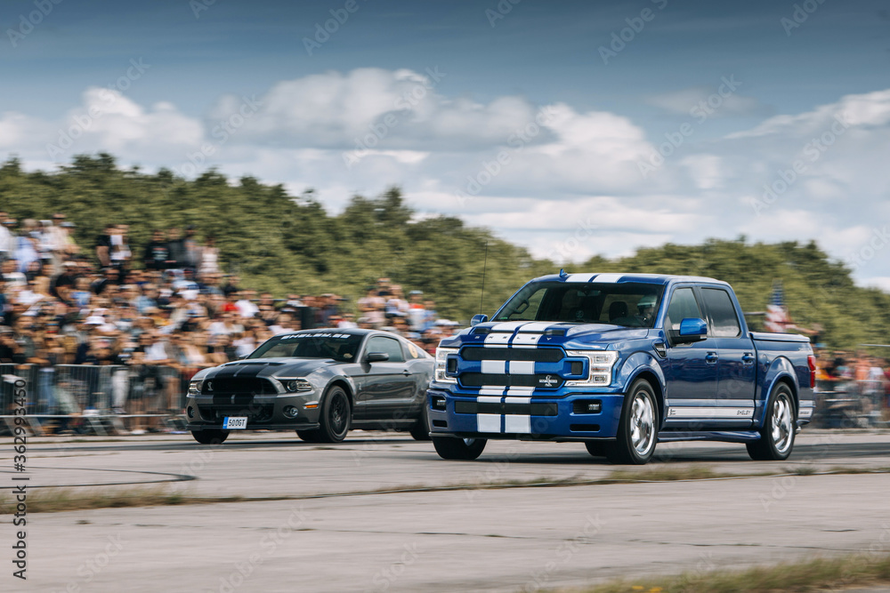 Ford F150 Raptor Shelby at the dragrace Stock Photo | Adobe Stock