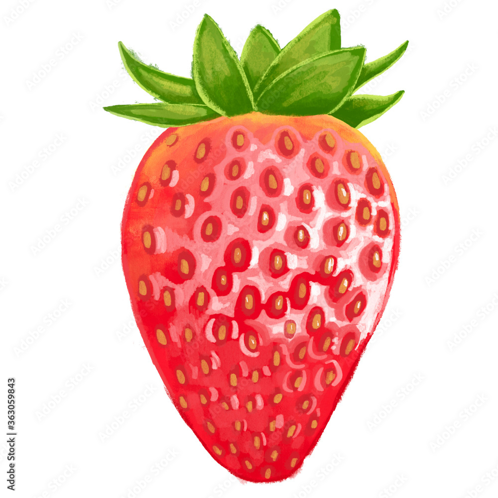 Ilustración digital de una fresa sobre fondo blanco Stock Illustration ...