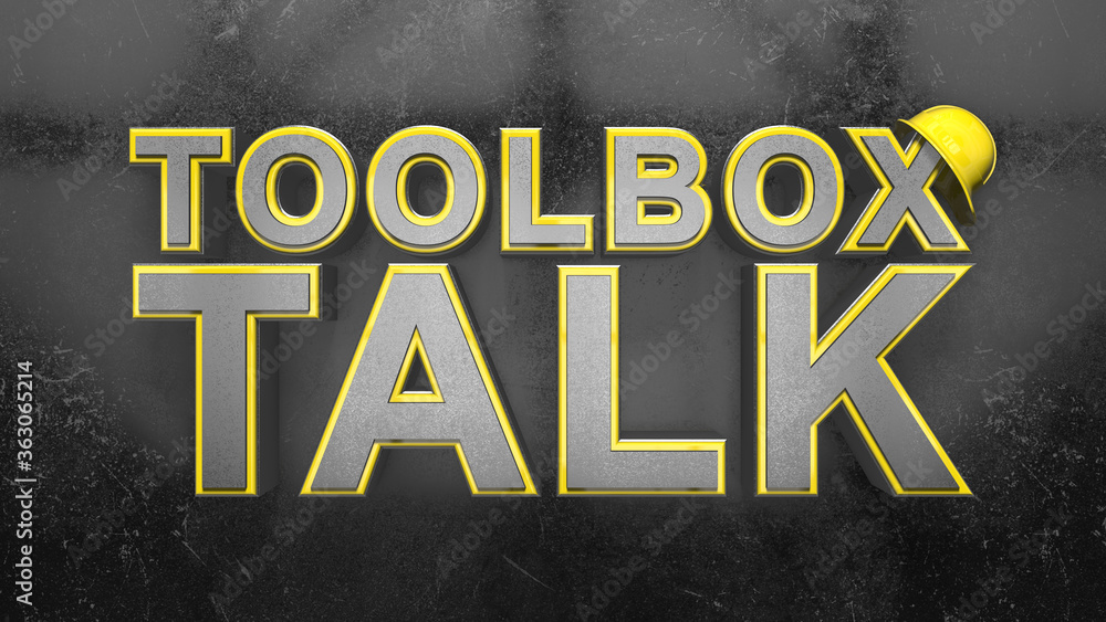 Toolbox Talks safety meeting related to workplace hazards and safe work ...