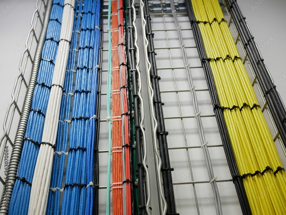 Poster LAN cable or network cable in data center room. – Wall Art ...