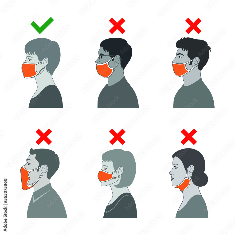 Avoid mistakes when wearing face masks. How to wear face mask properly ...