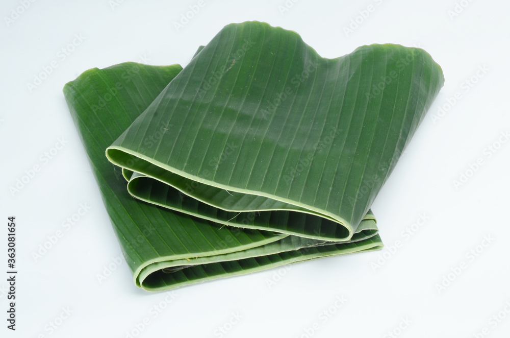 The banana leaf is the leaf of the banana plant often used for cooking ...