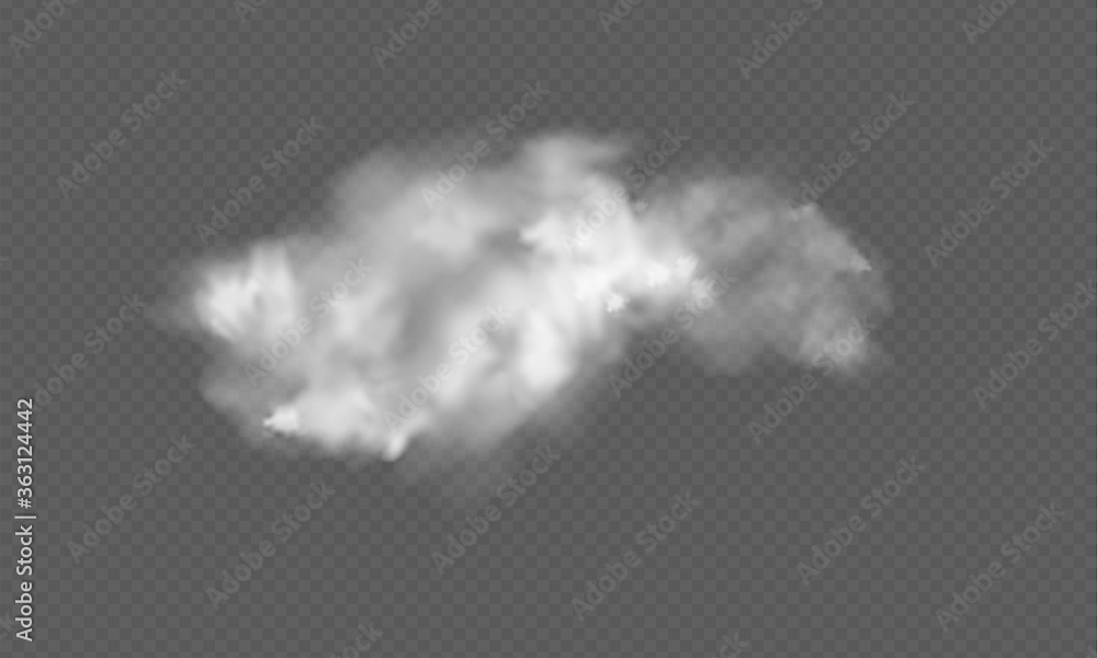 Realistic transparent cloud. Texture of clouds for template decoration ...