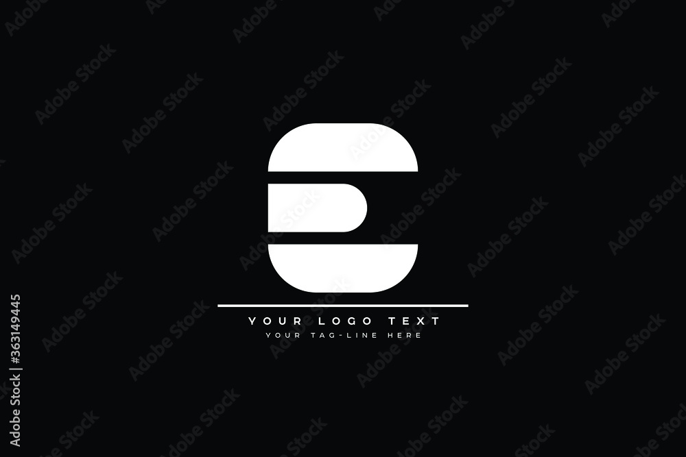 EE E logo design for business purpose. Initial based alphabet letters ...
