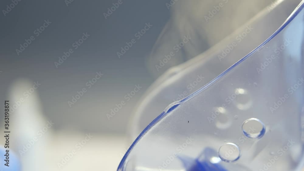 Oxygen mask of nebulizer, medical equipment for pneumonia, covid, sars ...