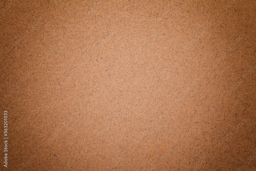 Texture of vintage dark brown paper background with matte vignette ...