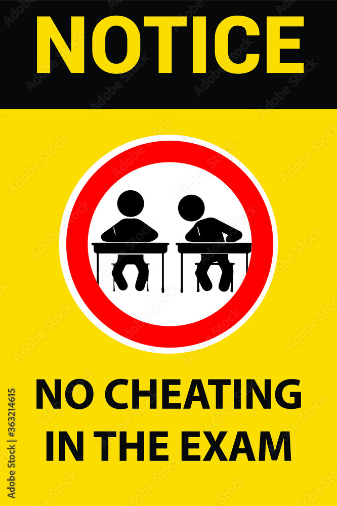 NO CHEATING ZONE DO NOT CHEAT IN THE EXAM HALL DEGREE AT RISK ALLOWED ...