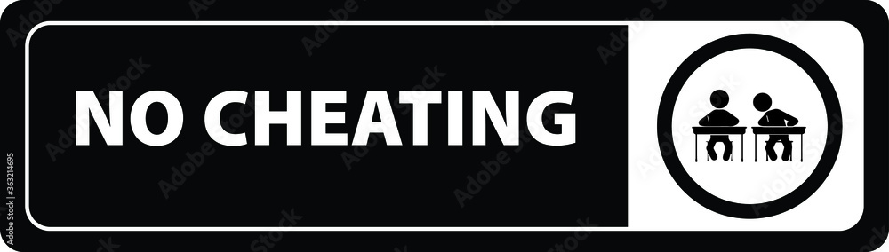 NO CHEATING ZONE DO NOT CHEAT IN THE EXAM HALL DEGREE AT RISK ALLOWED ...