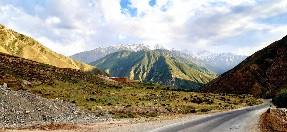 The Salang Pass to the south of the Salang Tunnel in Parwan Province ...