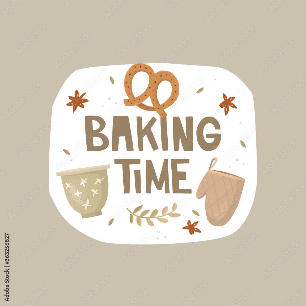 Sticker design, vector illustration. Composition on a white background ...