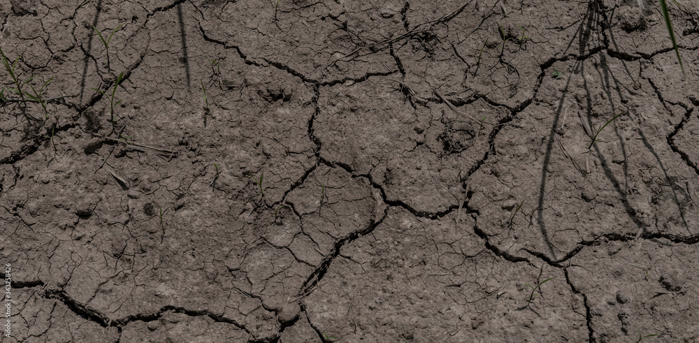 soil crack on an agriculture farm which effect of climate changed ...