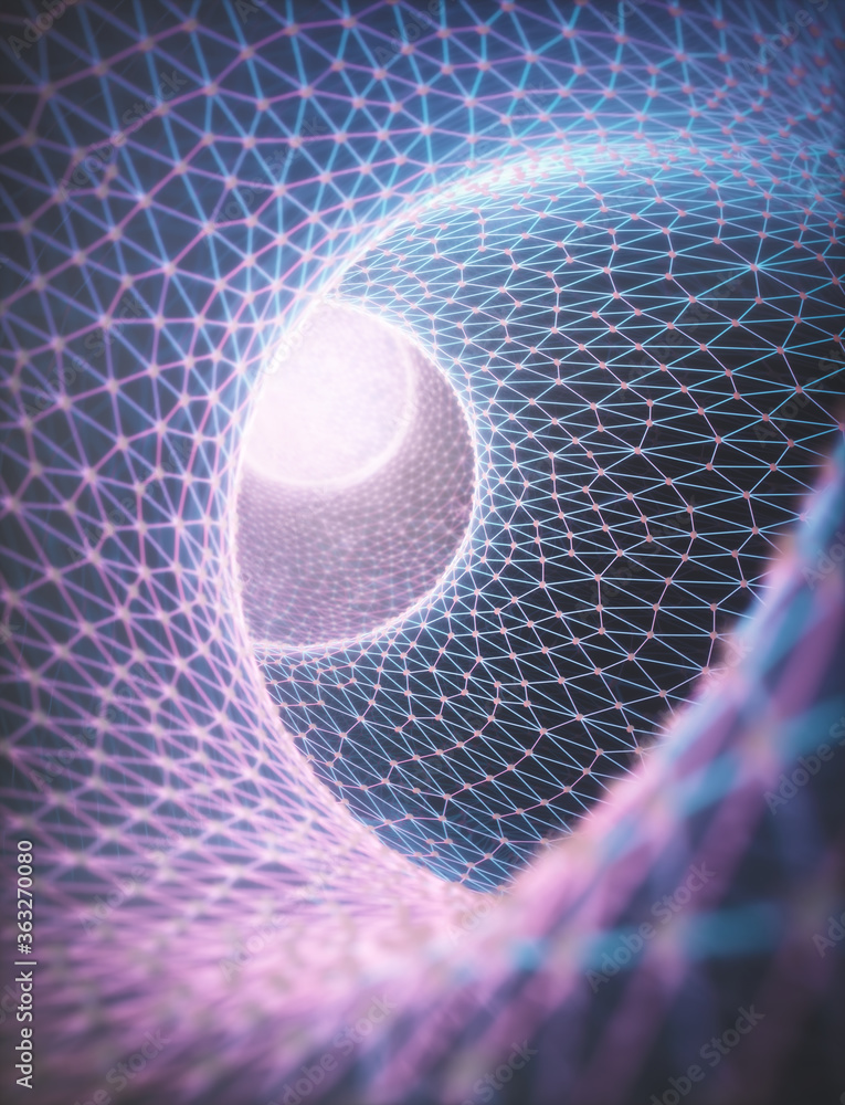 Colorful background theme of science and technology. Abstract concept ...