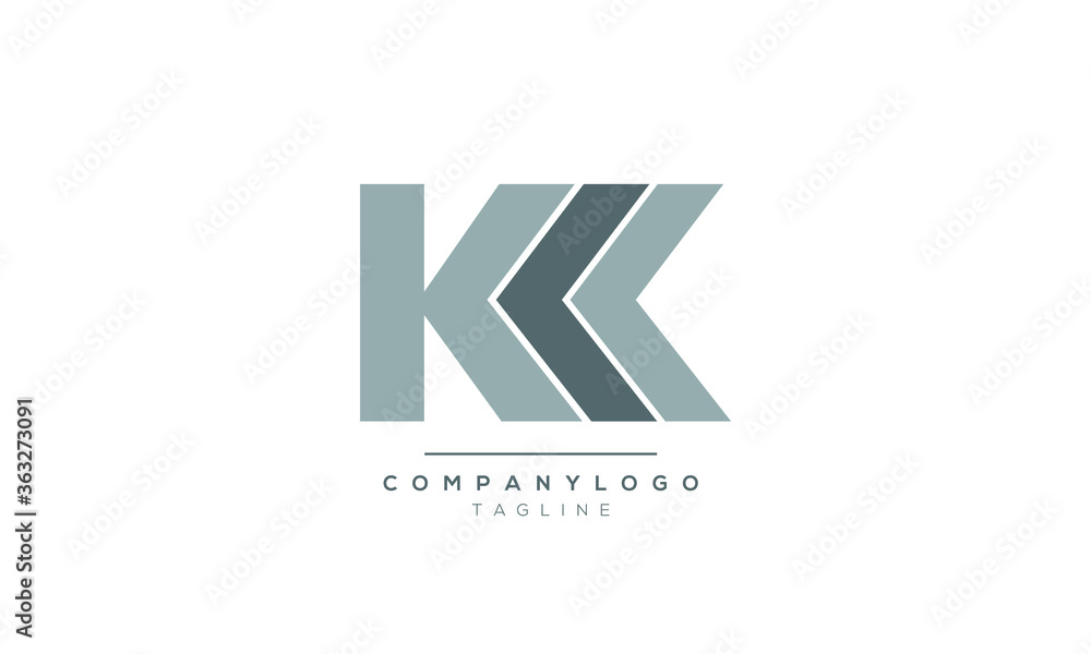 Alphabet letters Initials Monogram logo KK,K,KKK Stock Vector | Adobe Stock