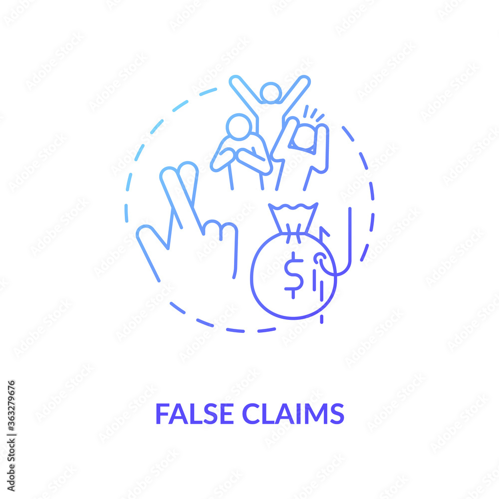 False Claims Concept Icon Common Corporate Crime Financial Fraud false-claims-concept-icon-common-corporate-crime-financial-fraud