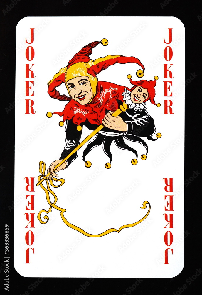 Joker playing card Stock Photo | Adobe Stock
