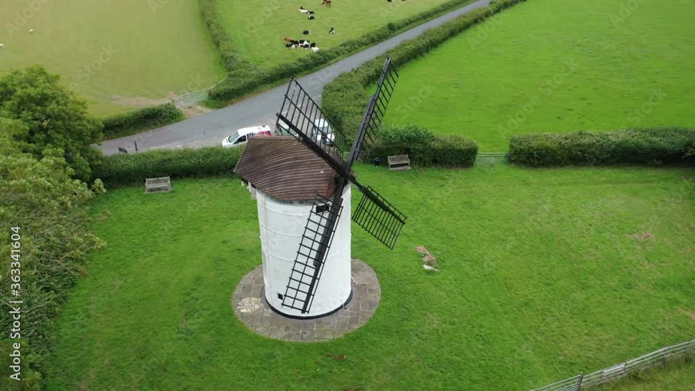Video Stock ASHTON WINDMILL IN WEDMORE UK. This unique 18th century ...