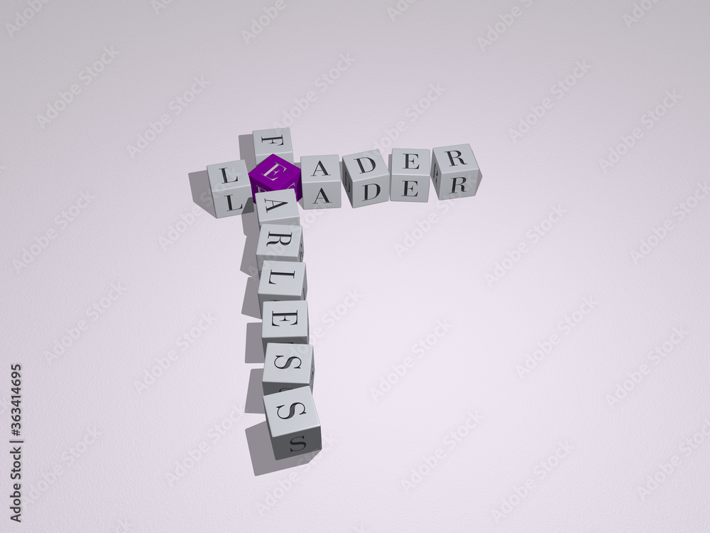 fearless leader combined by dice letters and color crossing for the ...