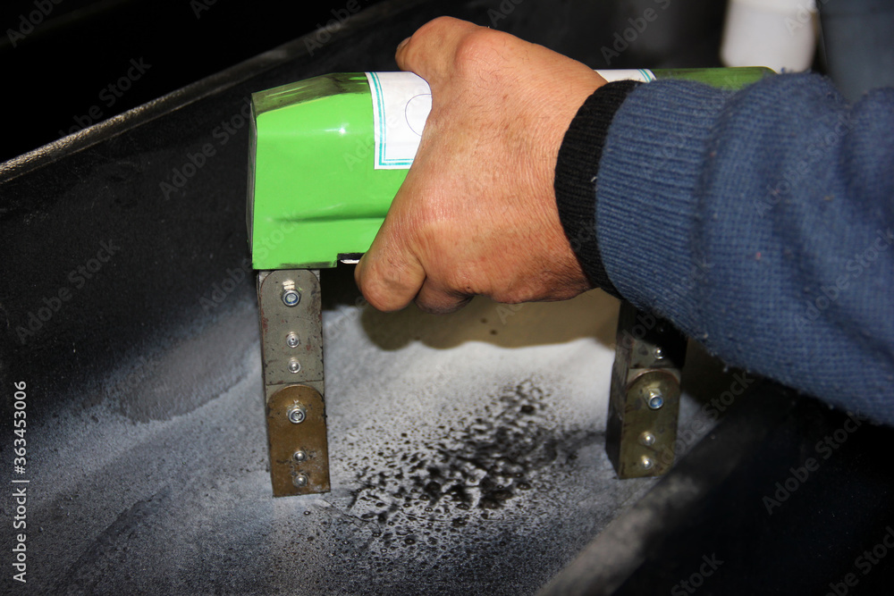 View of the magnetic particle Inspection (MPI) is a non-destructive ...