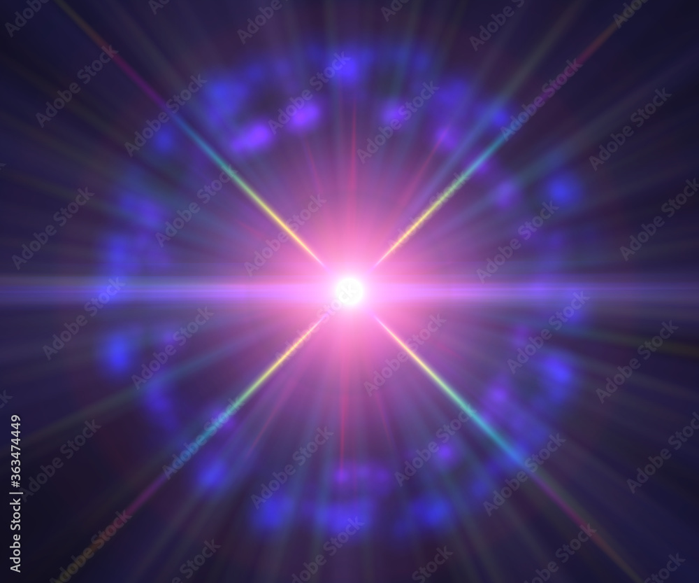 Pulsar star light in space Stock Illustration | Adobe Stock
