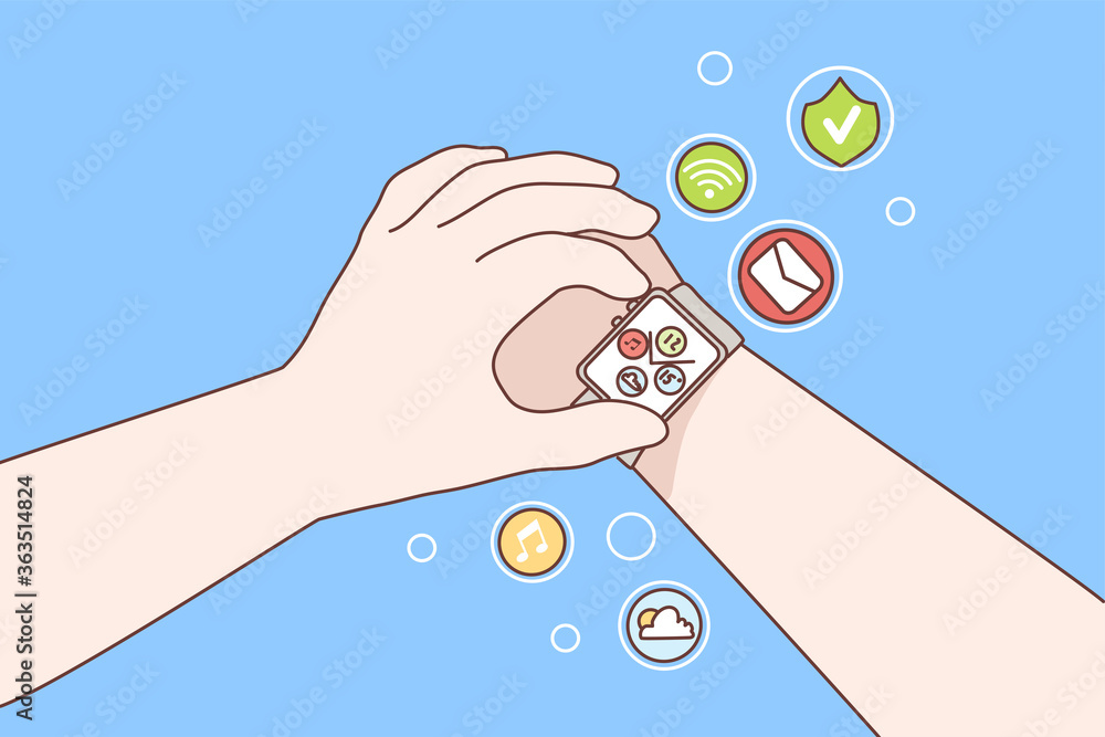 Future Digital Hand Watch