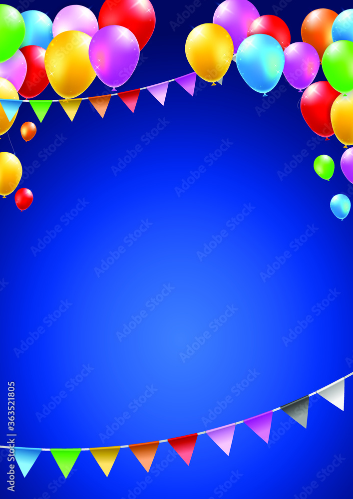 Blue Holiday and Party Background . Isolated Vector Elements Stock ...