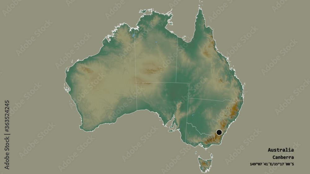Northern Territory, territory of Australia, with its capital, localized ...