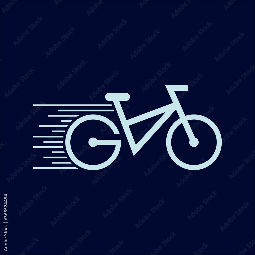 Go Bike logo designs vector template Stock Vector | Adobe Stock