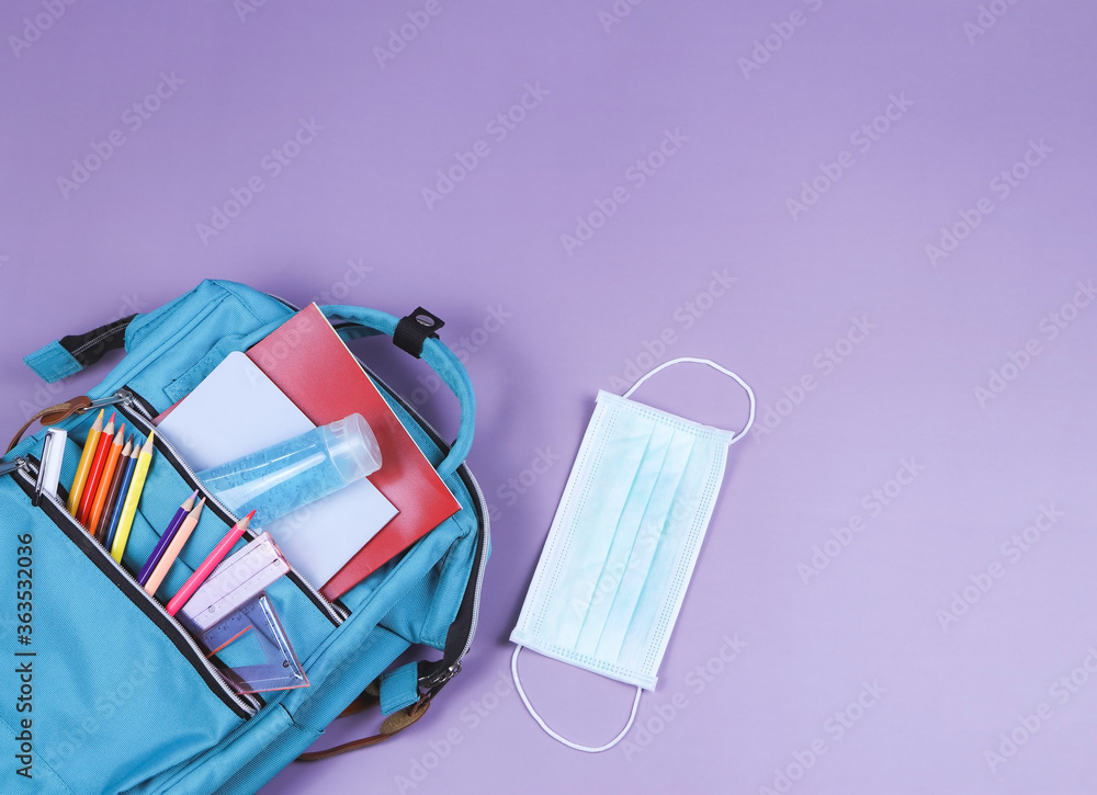 COVID-19 prevention while going back to school and new normal concept ...