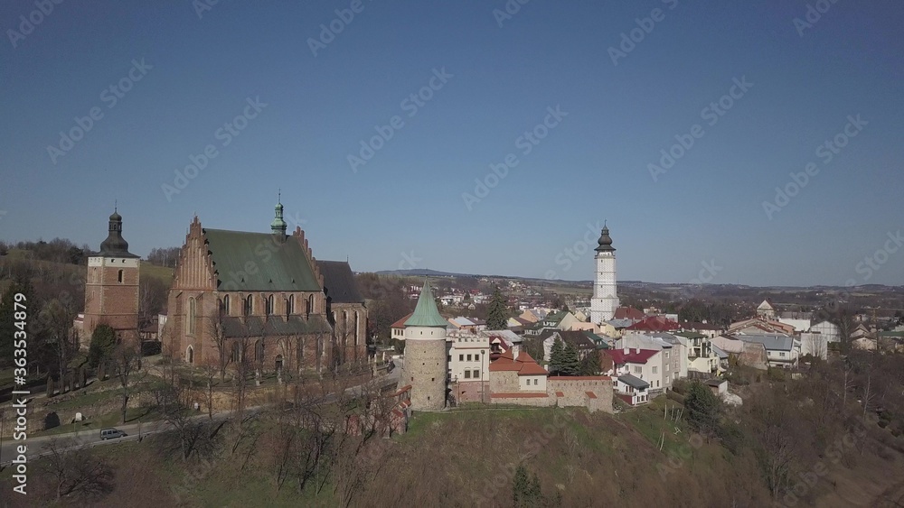 Biecz, Poland - 3 9 2019: Panorama of the historic center of the ...