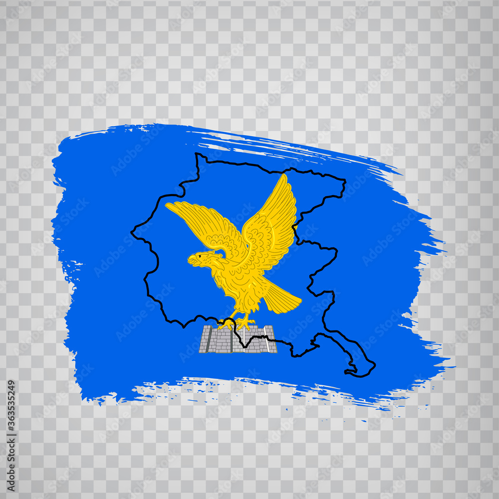 Flag of Friuli - Venice-Julia from brush strokes. Italian Republic ...