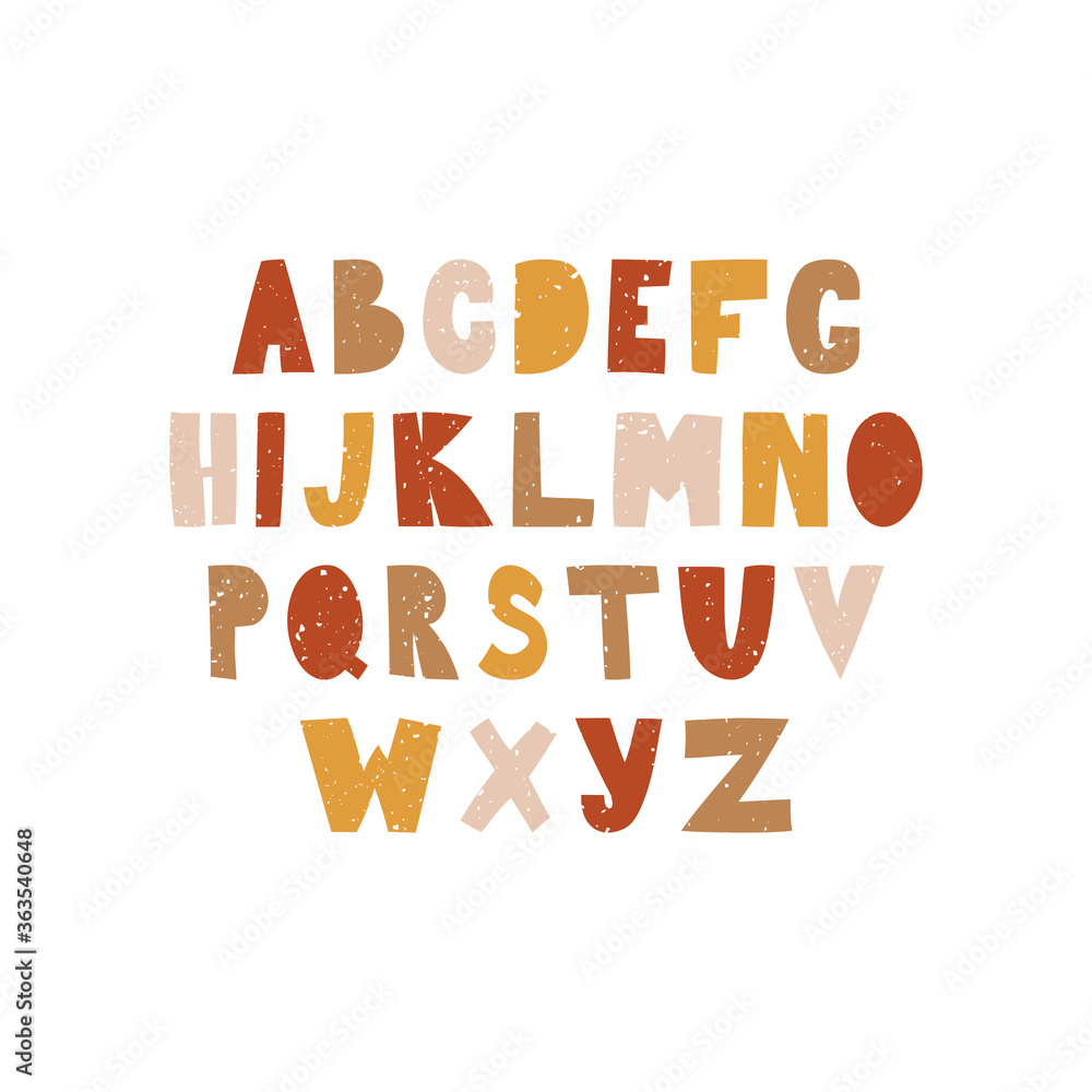 English Alphabet Drawn By Hand Alphabet In A Simple Flat Style english-alphabet-drawn-by-hand-alphabet-in-a-simple-flat-style