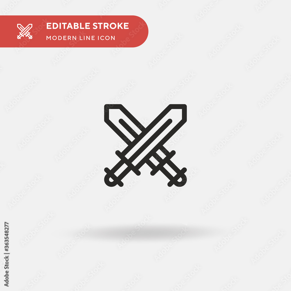 War Simple vector icon. Illustration symbol design template for web ...