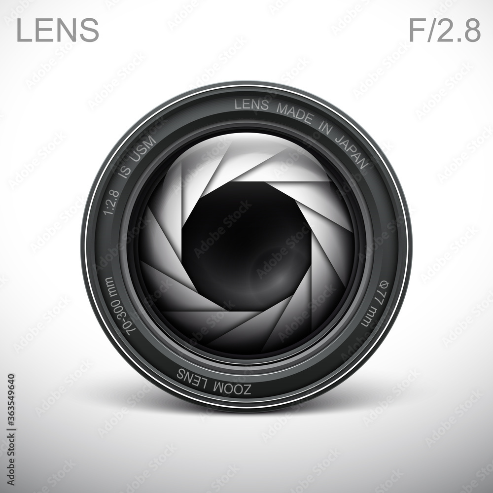 set camera lens object-glass photography background illustration ...