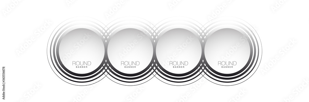 4 components chart make up something. Modern business circle ...