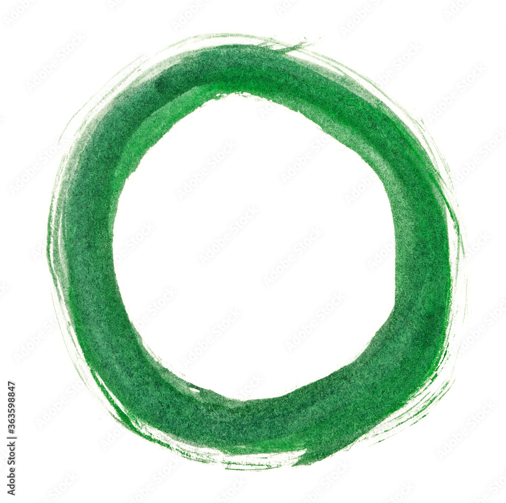 watercolor green circle mockup element brush stroke Stock Photo | Adobe ...