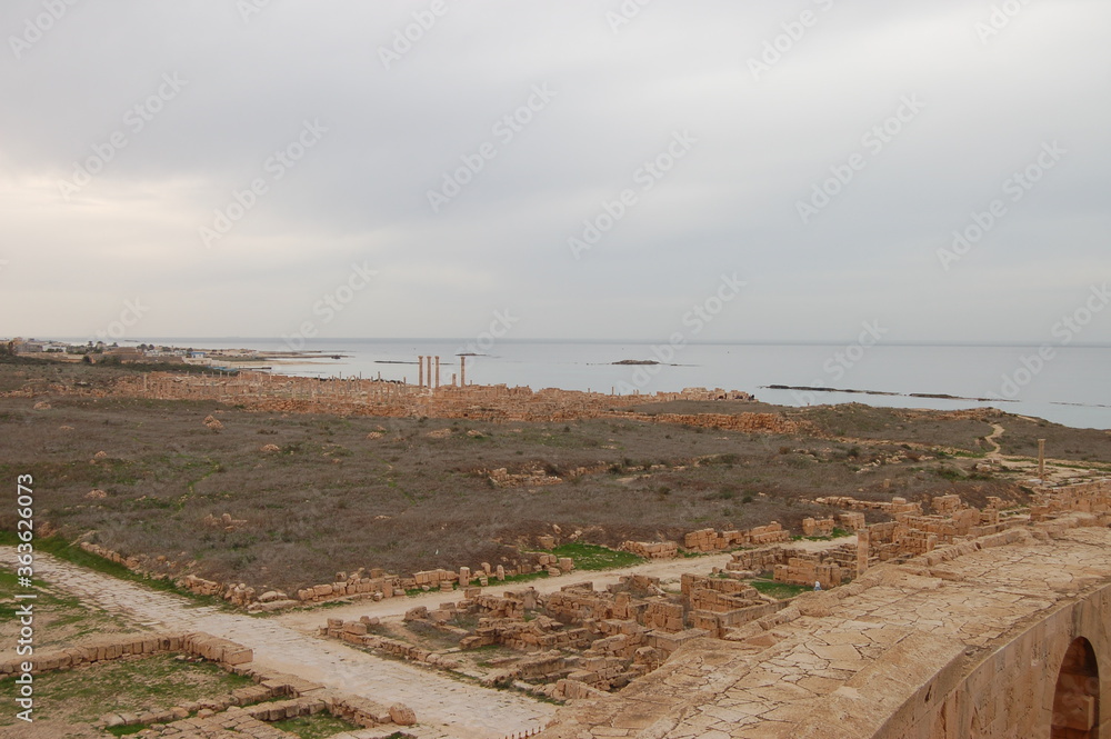 Historical Roman Era ruins in the Sahara desert Stock Photo | Adobe Stock